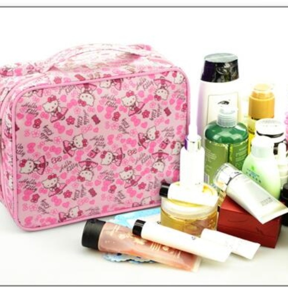 Hello Kitty | Bags | Hello Kitty Travel Case Square Top Handle Pink ...